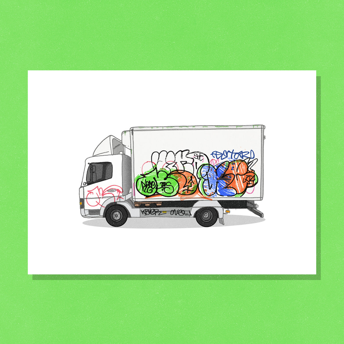 Graff Van A3 Art Print– Happy Hour Prints