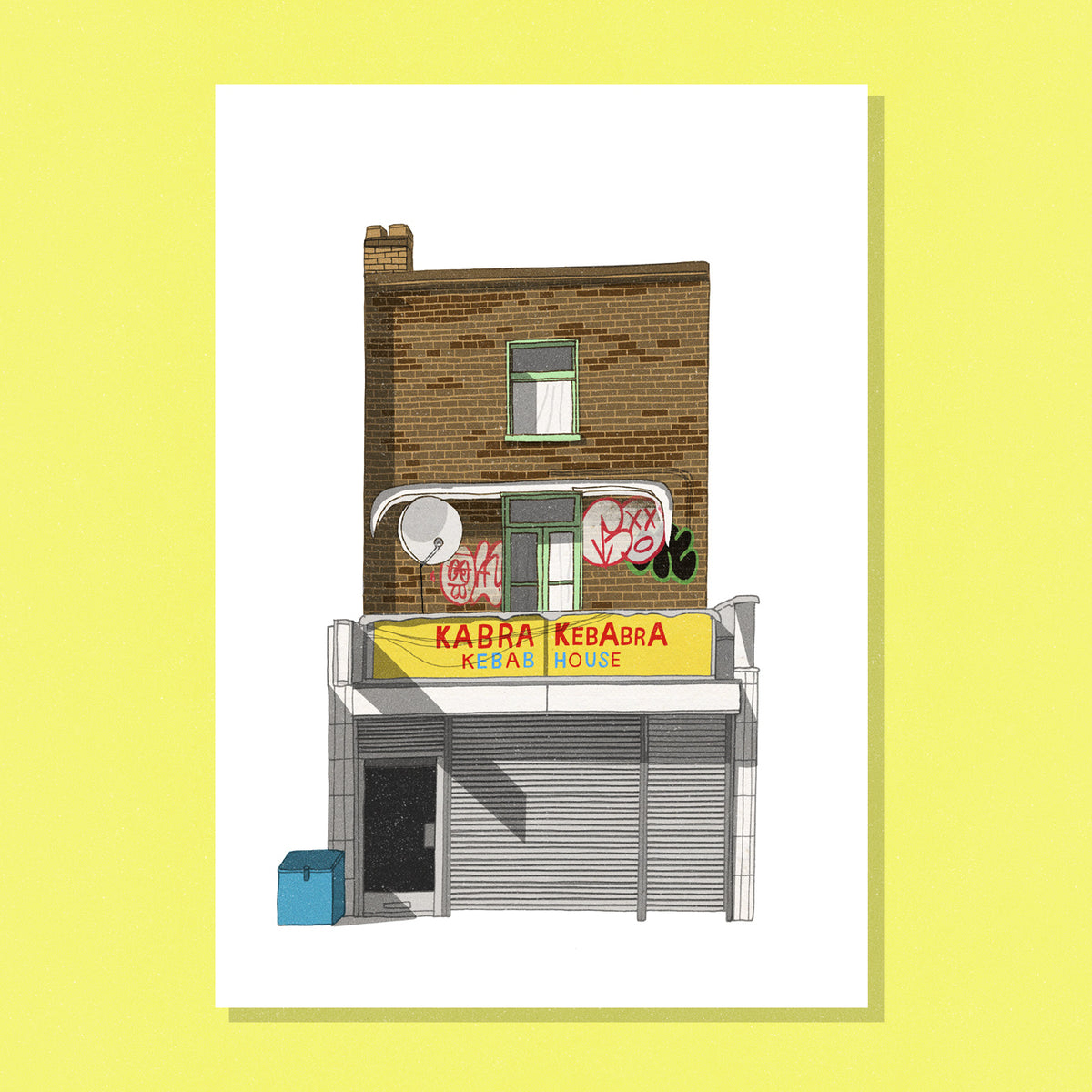 London Kebab Takeaway Art Print– Happy Hour Prints